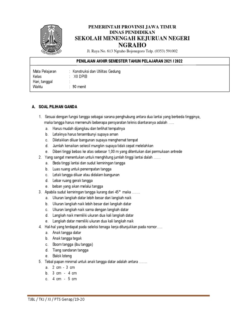Soal Kug Xii Dpib | PDF