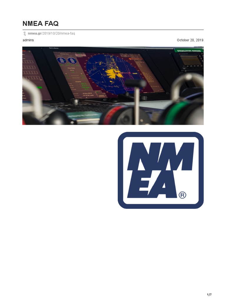 Understanding NMEA Standards: A Comprehensive Guide to the National ...