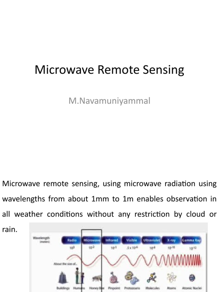 Microwave Remote Sensing | PDF | Radar | Microwave
