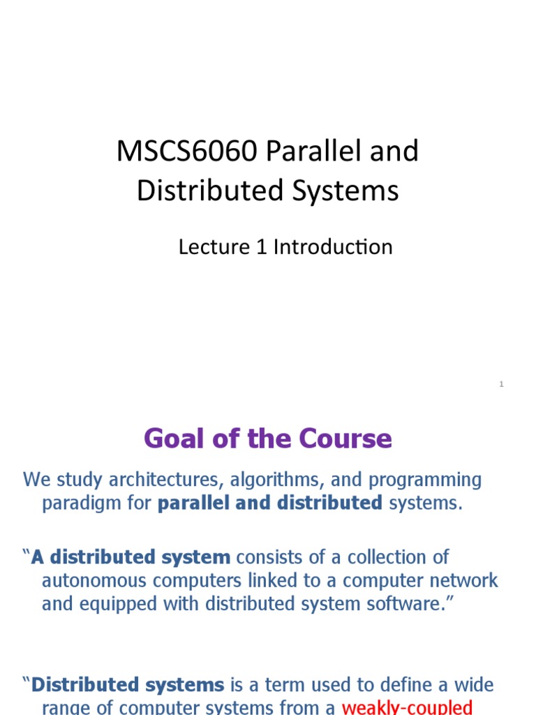MSCS6060 Introduction to Parallel and Distributed Systems | PDF | Process (Computing) | Thread ...