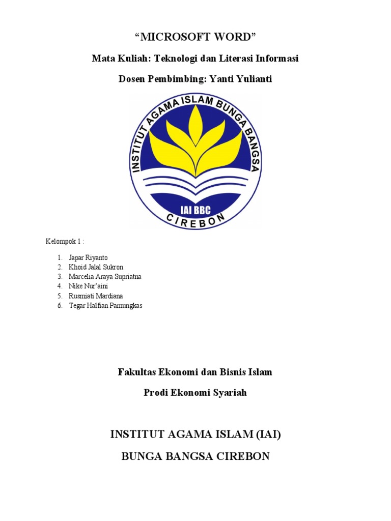 Makalah Kel 1 Microsoft Word | PDF
