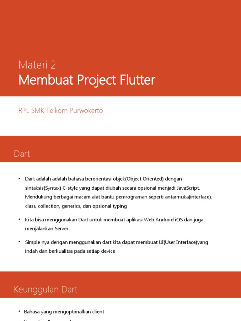 Materi 2 Membuat Project Flutter | PDF