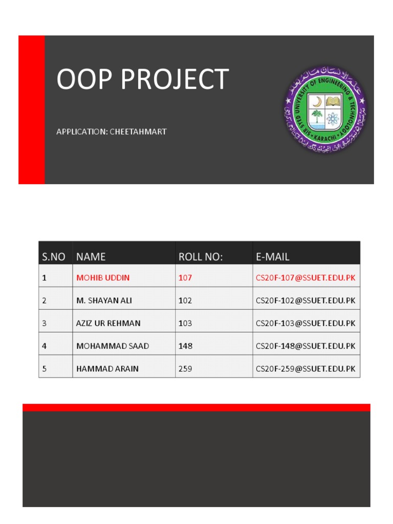 OOP Project Report 107,102,259,148,103 | PDF | Computing