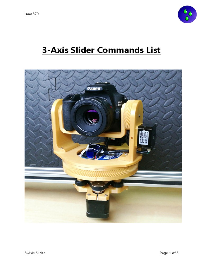 3-Axis Slider Commands List | PDF | Computer Science | Computer Engineering