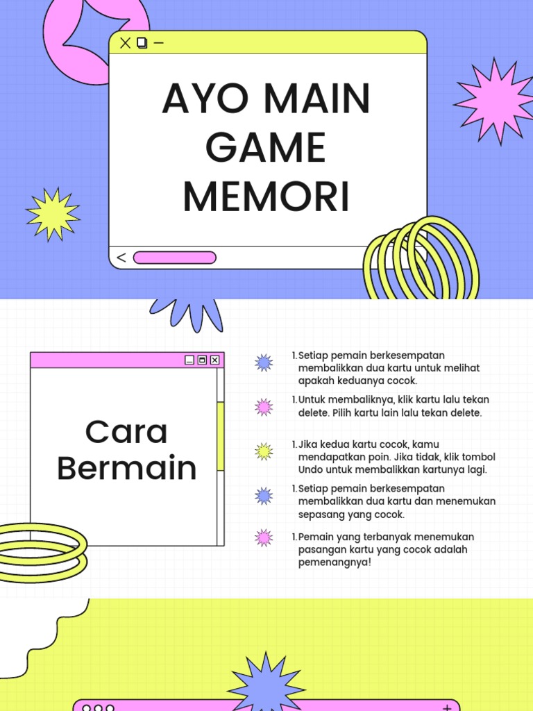 Presentasi Seru Game Memori Digitalisme Ungu Dan Kuning | PDF