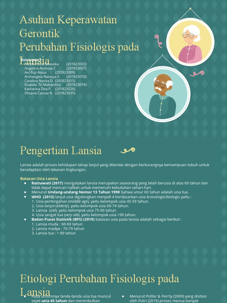 Kelompok 5 - Askep Gerontik Perubahan Fisiologis Lansia | PDF