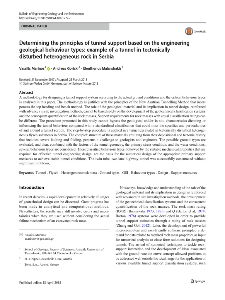 Raveling Rock Tunnel | PDF | Geotechnical Engineering | Geology