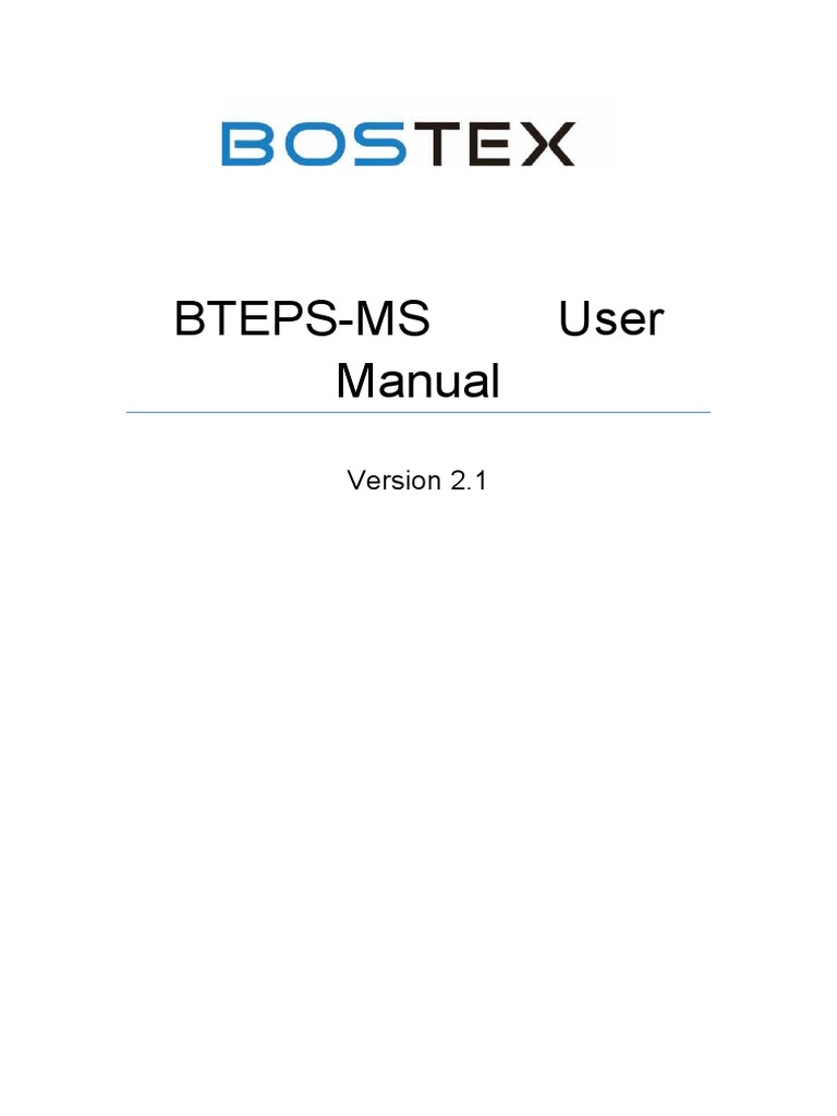 BTEPS - MS User Manual - V2.1 | PDF | Icon (Computing) | Button (Computing)