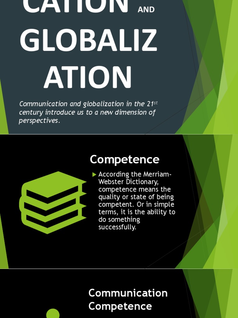 ENG 3A - Chapter 2 Presentation | PDF | Globalization | Communication