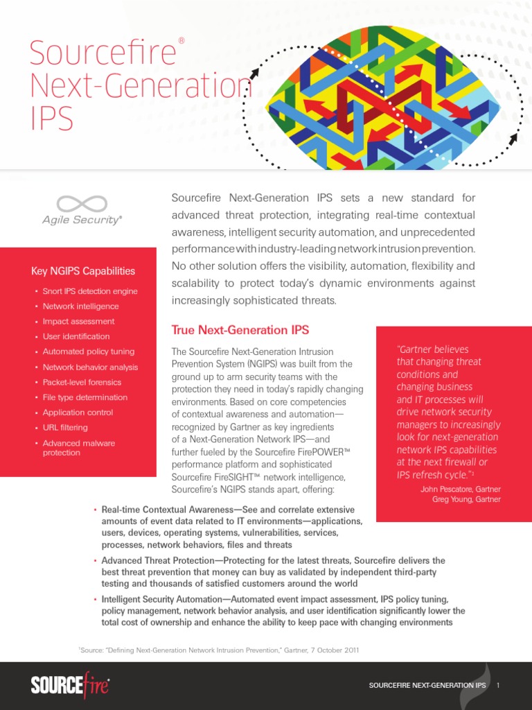 IPS Sourcefire Next Generation IPS Datasheet | PDF | Computer Network | Malware