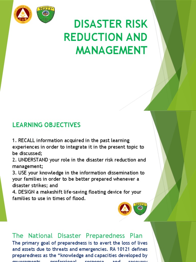 Disaster Risk Reduction and Management | PDF | Disaster Risk Reduction ...