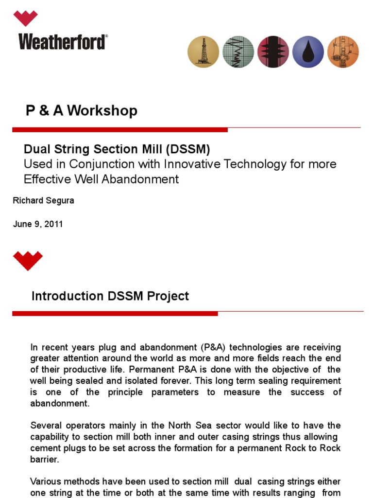 5 Weatherford Dual String Section Mill | PDF | Casing (Borehole)