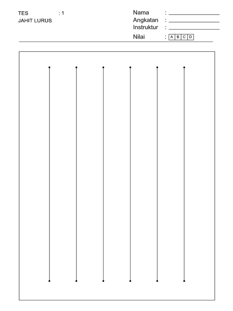 Test Jahit Kertas A 58 | PDF