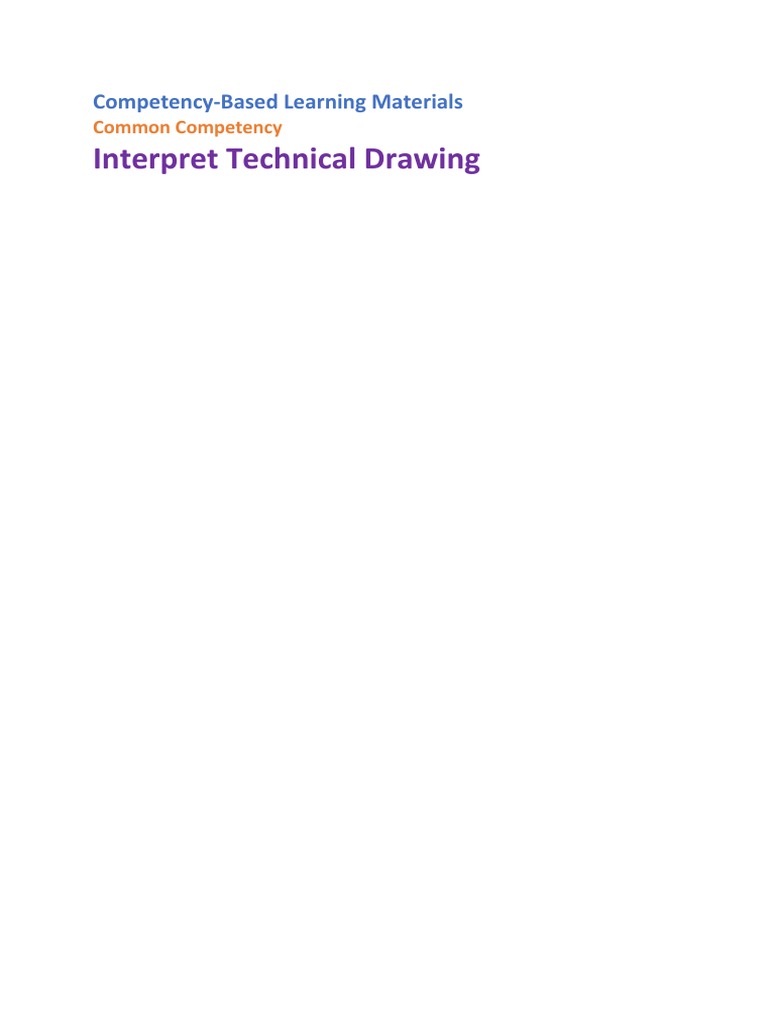 Interpret Technical Drawing | PDF | Technical Drawing | Engineering