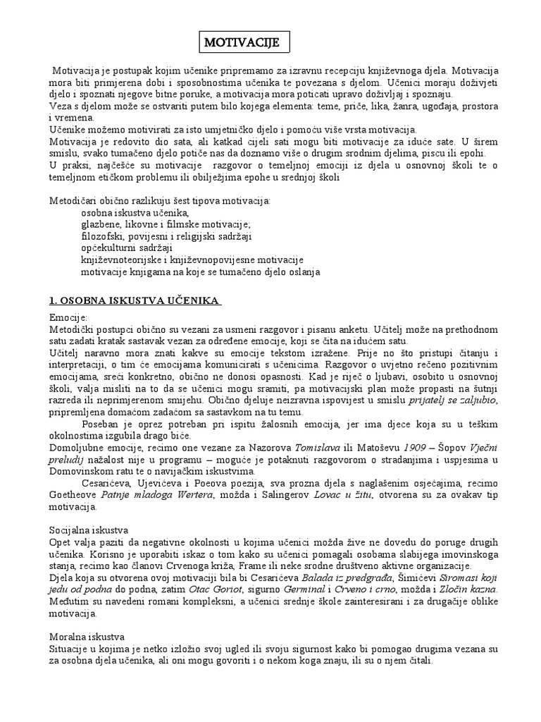 MOTIVACIJE | PDF
