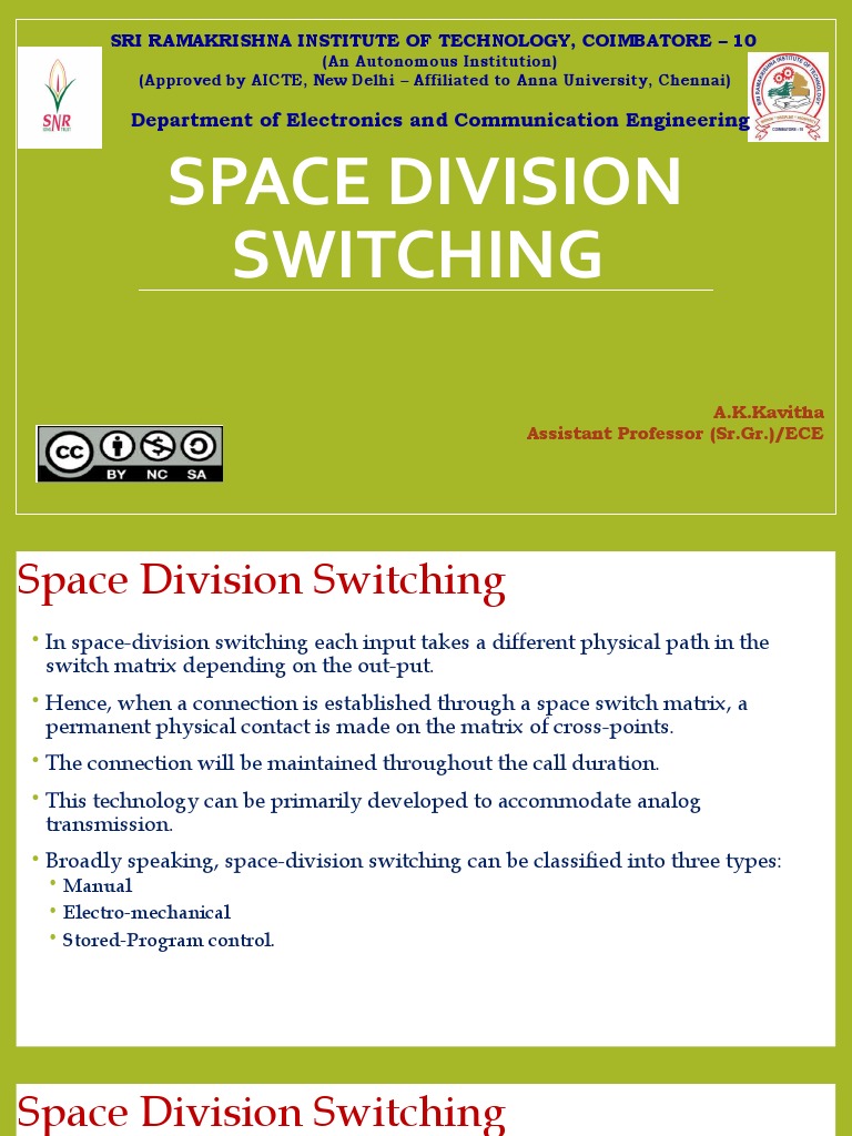 Space Division Switching | PDF | Computer Network | Telephone Exchange