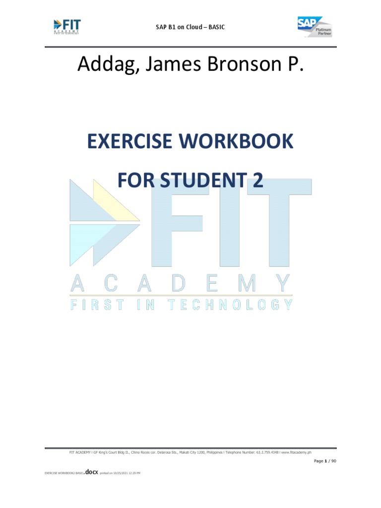 Exercise Workbook2 Basic | PDF | Cloud Computing | Computing