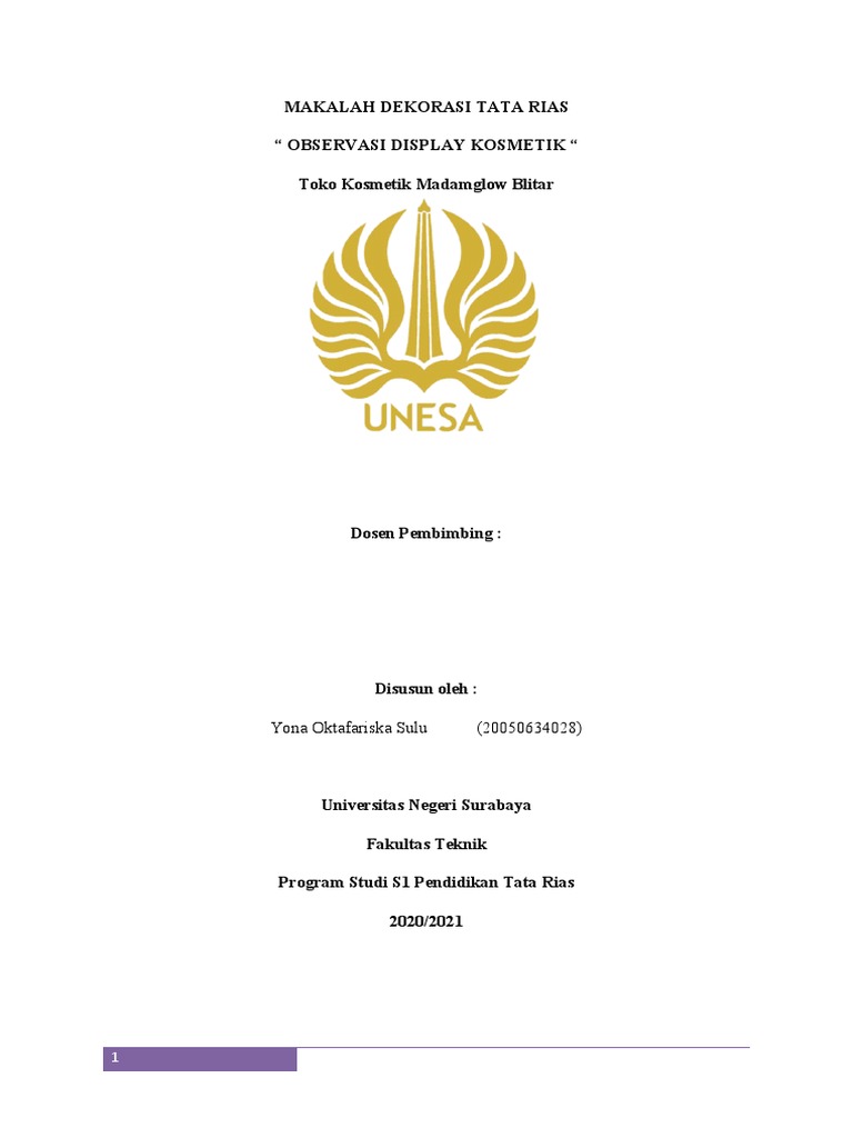 Makalah Dekorasi Display Blum Fix Yona | PDF