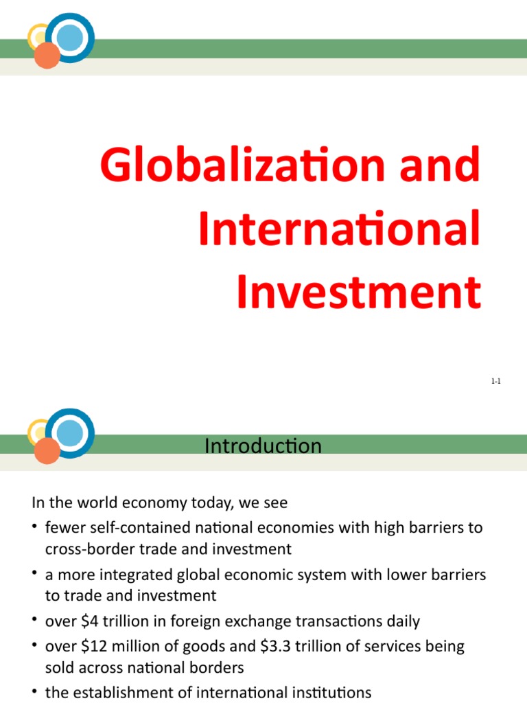 Globalization and International Investment | PDF | Globalization ...