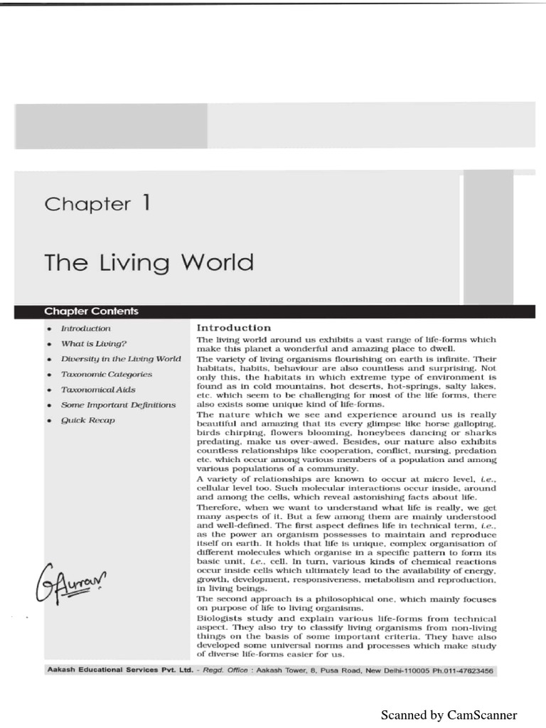 The Living World | PDF