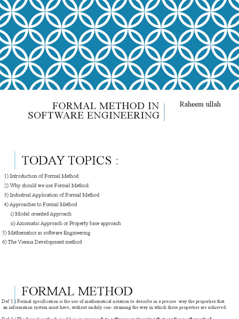 Formal Method Introduction | Download Free PDF | Formal Methods | Computing