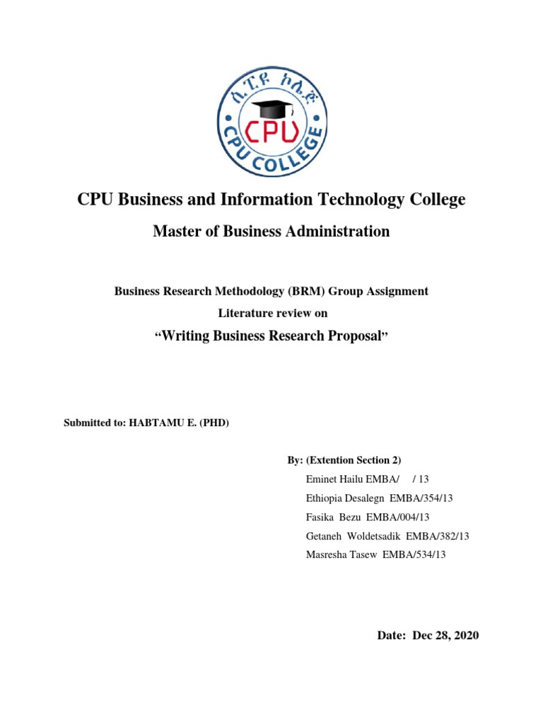 BRM Group Assign | PDF | Scientific Method | Hypothesis