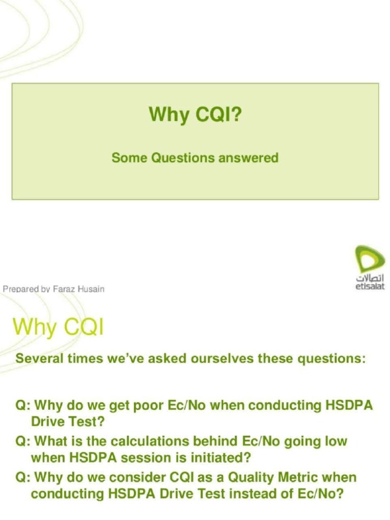 Cqi Ecno Rscp Rssi Concepts-đã Chuyển Đổi | PDF