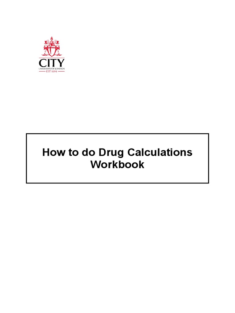 How To Do Drug Calculations | Download Free PDF | Chemistry | Dose ...