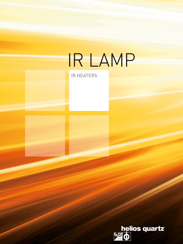 Helios-Quartz IR-LAMPS Eng | PDF | Infrared | Electromagnetic Radiation