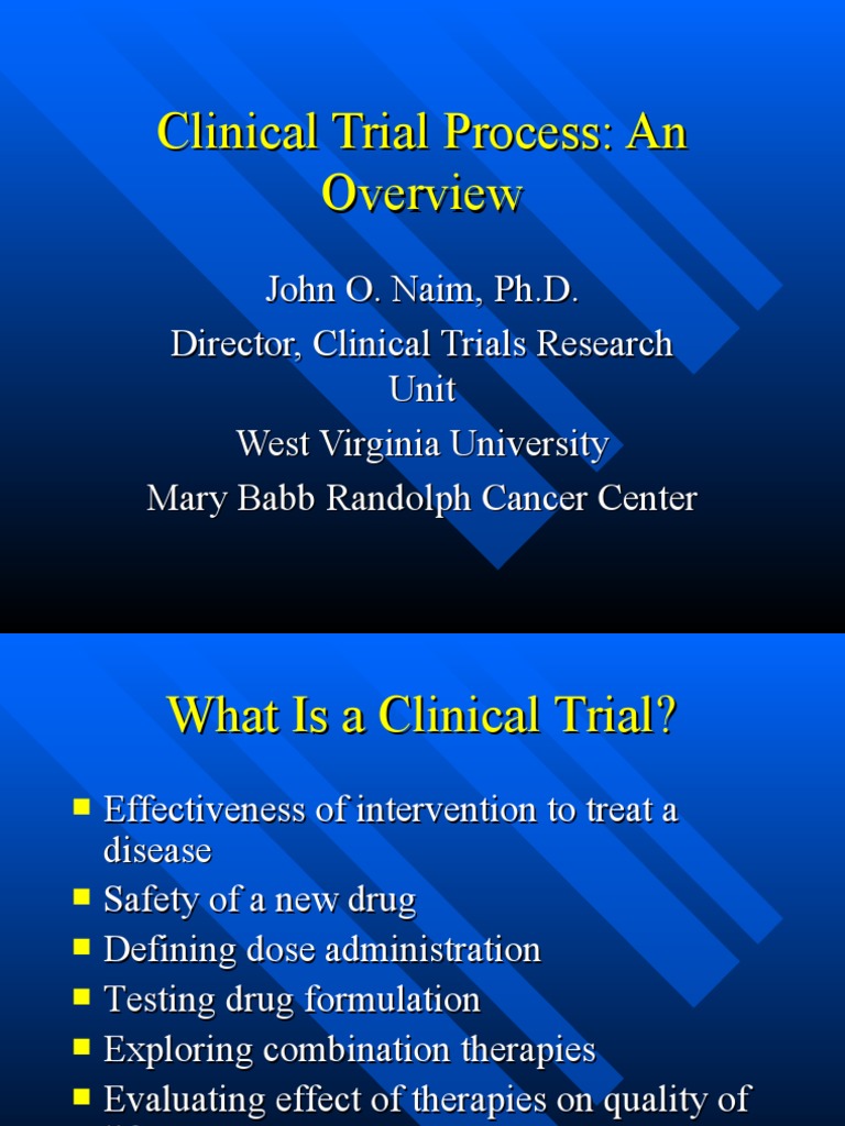 Clinical Trial Process | PDF | Clinical Trial | Phases Of Clinical Research