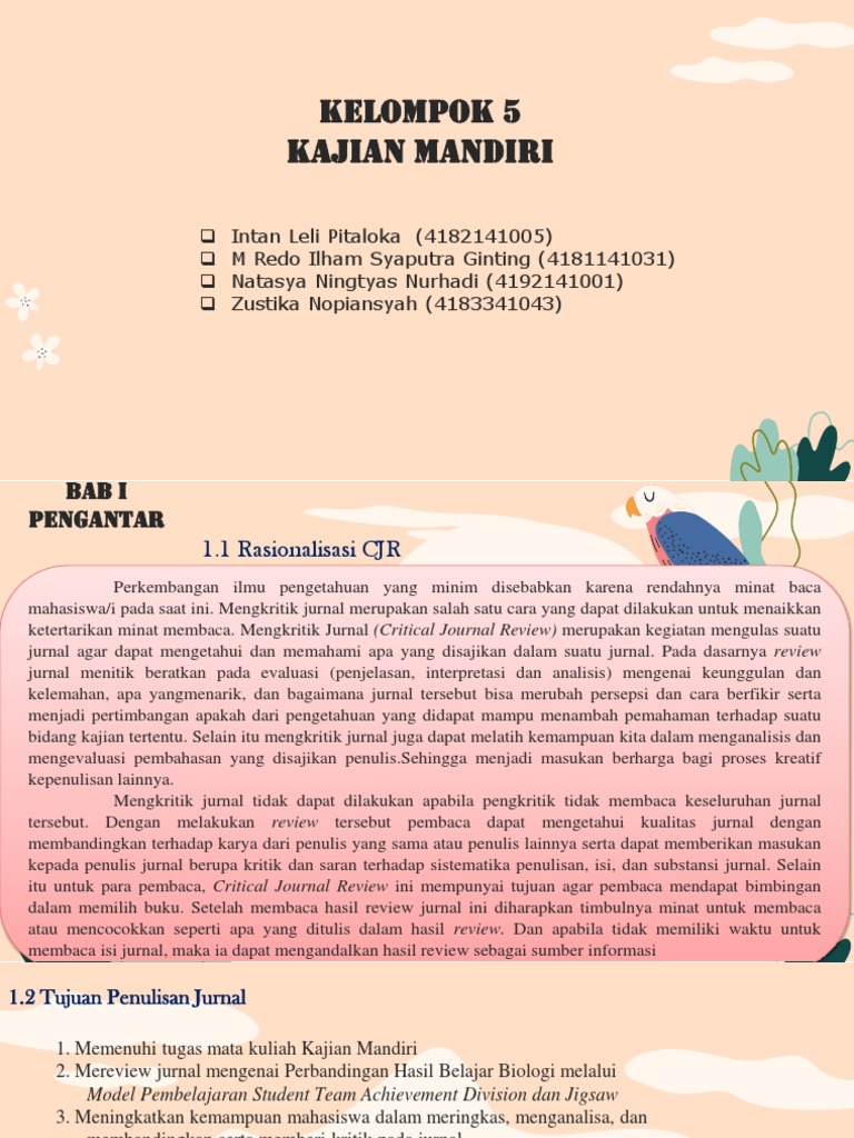 Review Jurnal Pembelajaran Biologi STAD vs Jigsaw | PDF | Karier & Perkembangan