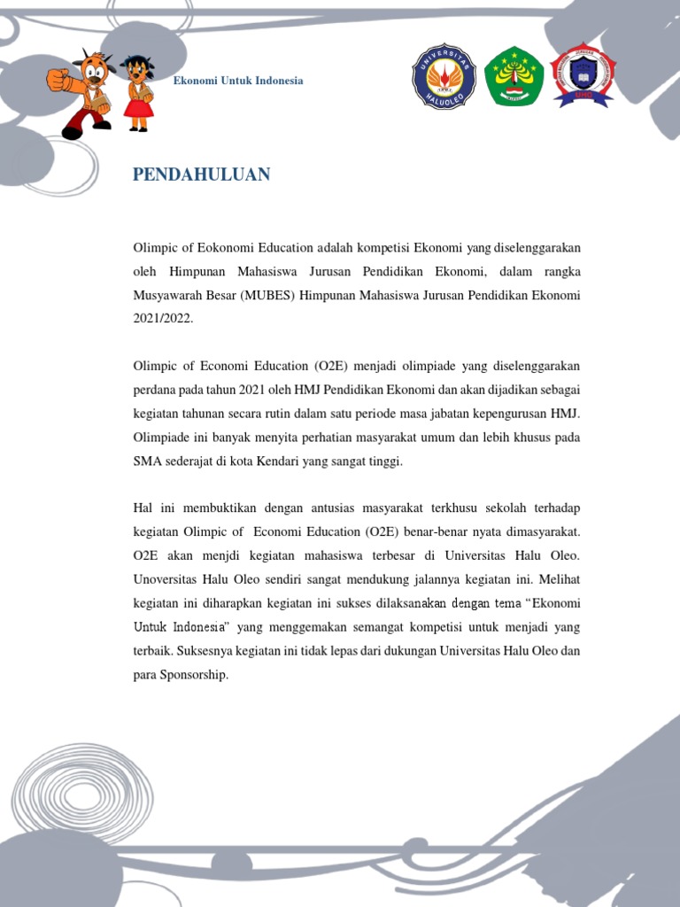 Proposal Olimpiade O2E Fix | PDF | Griya & Taman