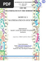 Problem Solving Exercises in MMW | PDF | Mathematical Concepts | Equations