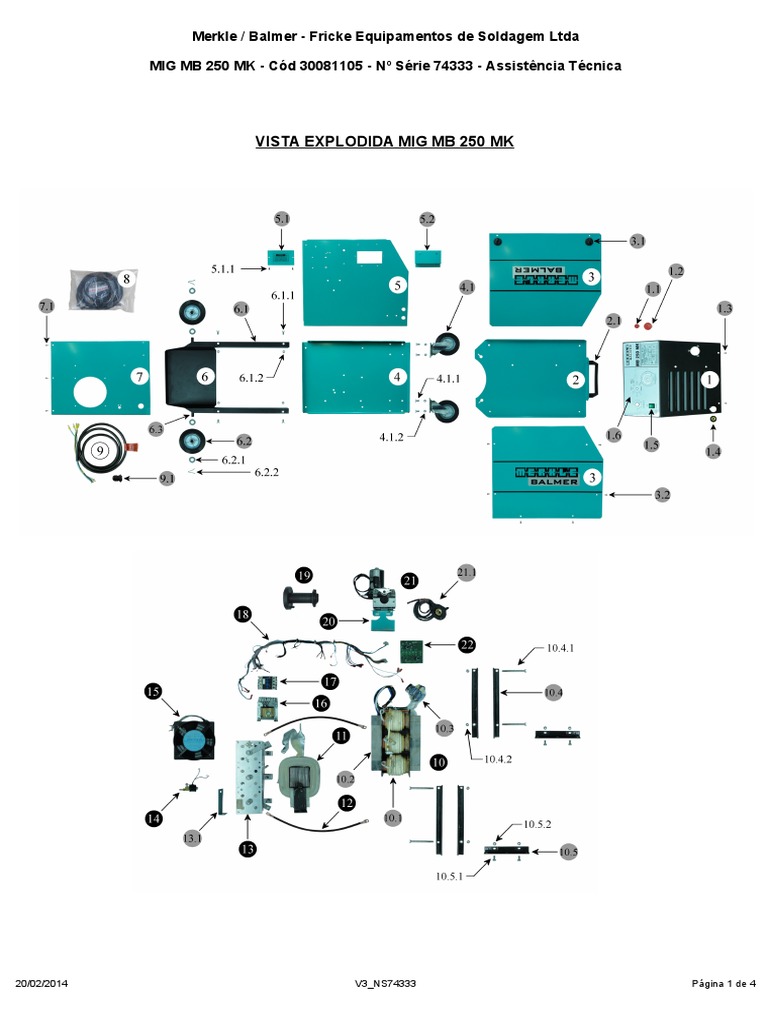 Vista Explodida MIG MB 250 MK | PDF
