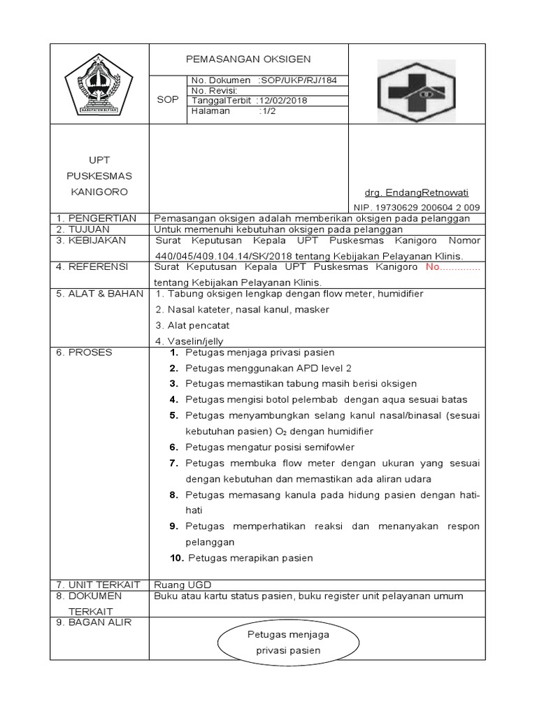 Spo Pemasangan Oksigen | PDF
