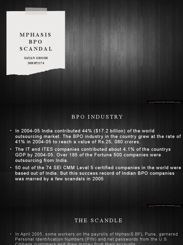 Mphasis BPO Sandal | PDF | Outsourcing | Crimes