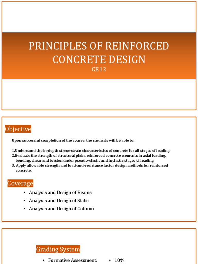 PDF Lecture 01 - Introduction To Reinforced Concrete Design | PDF ...