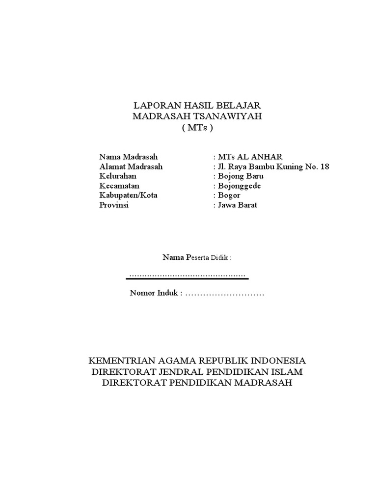 Format Raport Mts | PDF