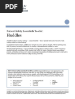 Template On Daily Huddle | PDF | Patient Safety | Health Care