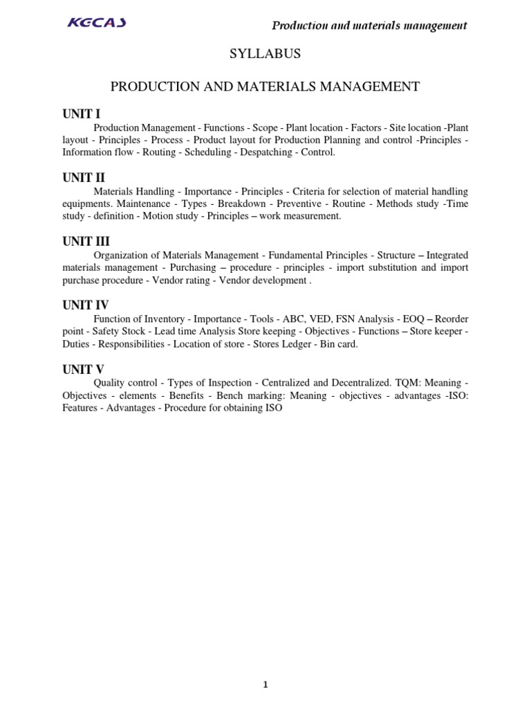 PMM Notes All Units | PDF | Economies | Business