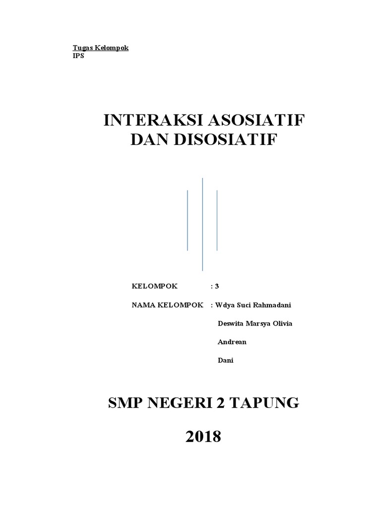 Asosiatif Dan Disosiatif | PDF
