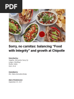 Chipotle Target Market Analysis | PDF | Chipotle Mexican Grill | Foods