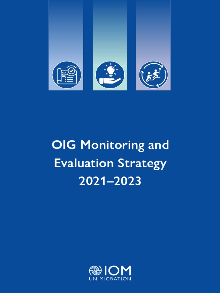 OIG ME Strategy 2021 2023 | PDF | Evaluation | International ...