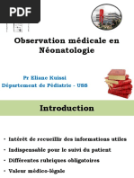 Observation Médicale Typique | PDF | Médecine | Médecine clinique