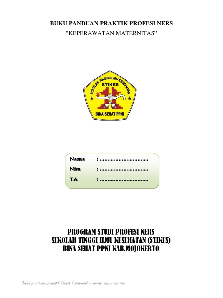 Buku Panduan Praktik Klinik Maternitas Ners - Noer | PDF