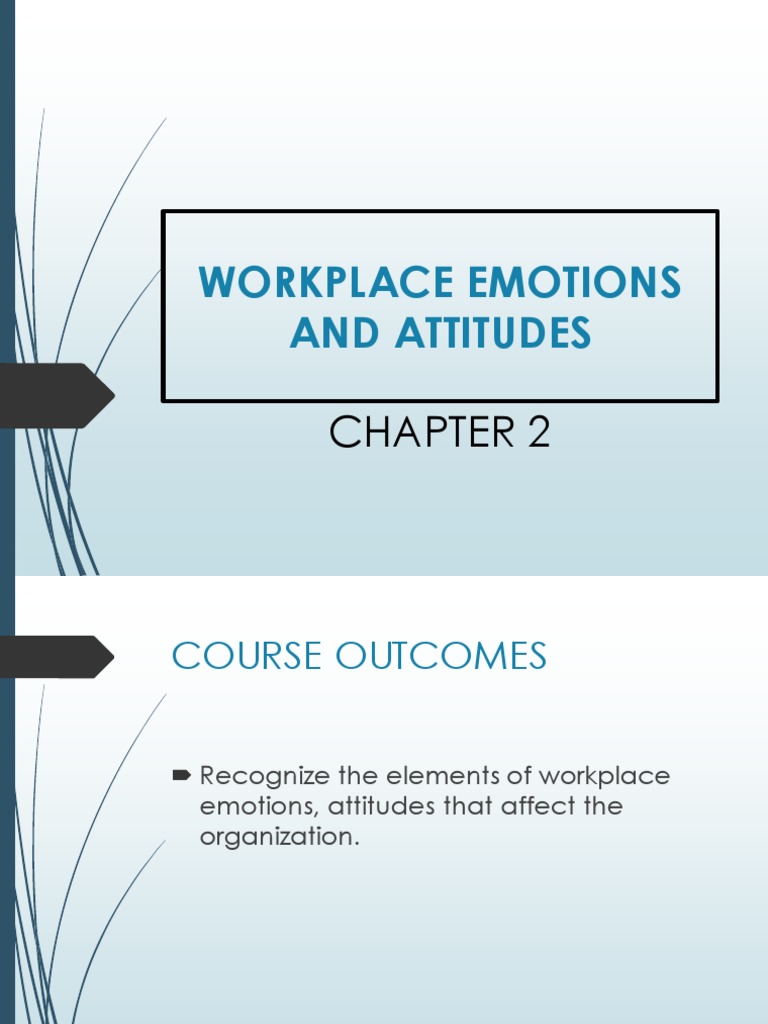 Chap 2 Workplace Emotions and Attitude | PDF | Job Satisfaction | Emotions