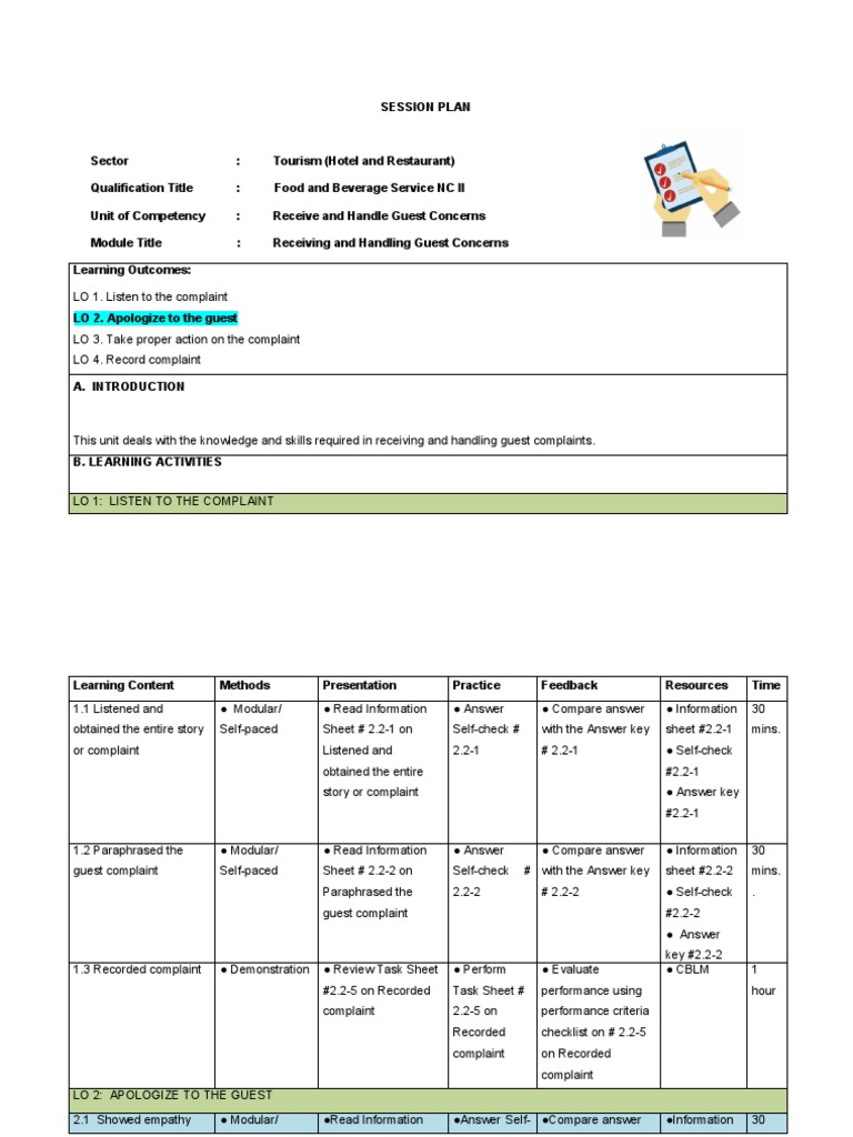 TMI-Session Plan Template Form | PDF | Behavior Modification | Pedagogy