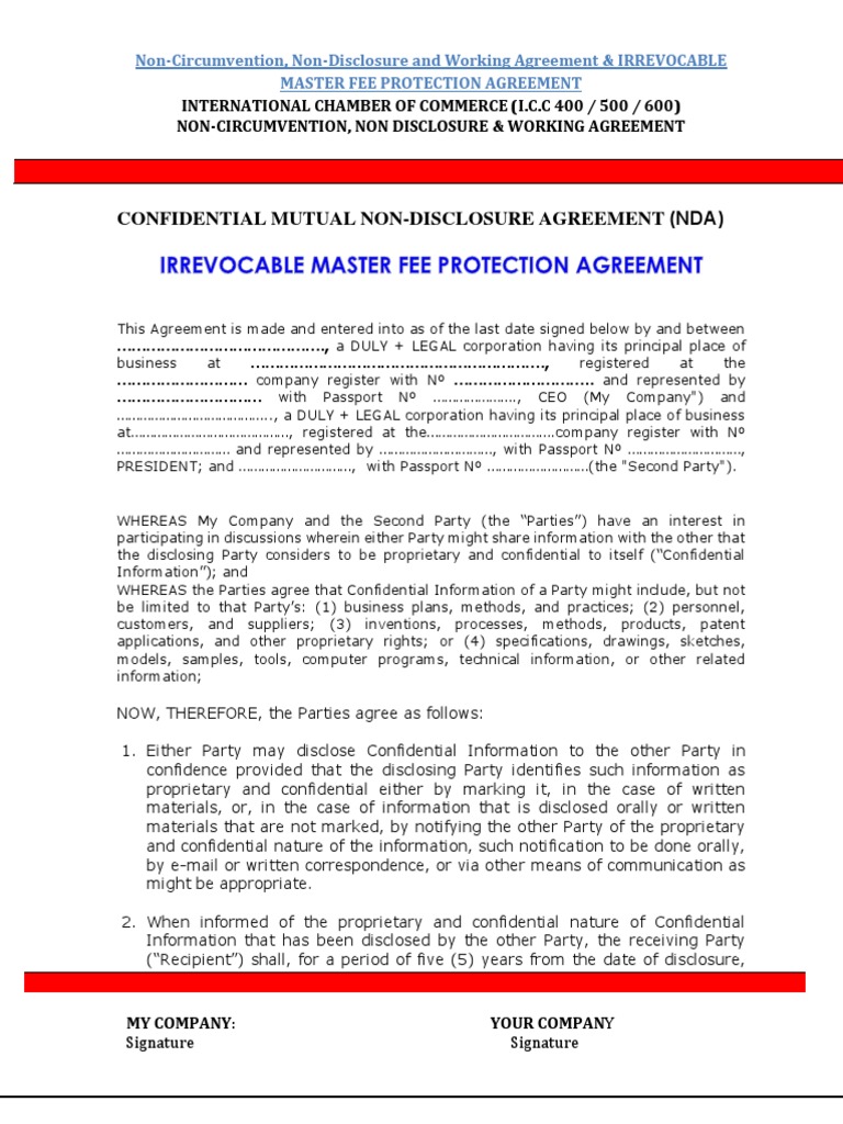 Nda Approved | PDF | Non Disclosure Agreement | Confidentiality