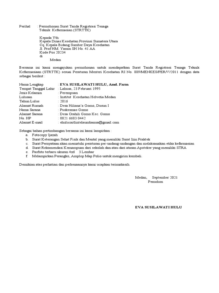 Permohonan STR | PDF