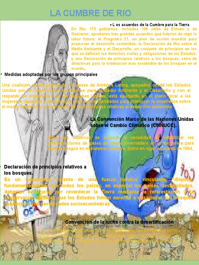 Cumbre de Rio | PDF | Convención Marco de las Naciones Unidas sobre el ...